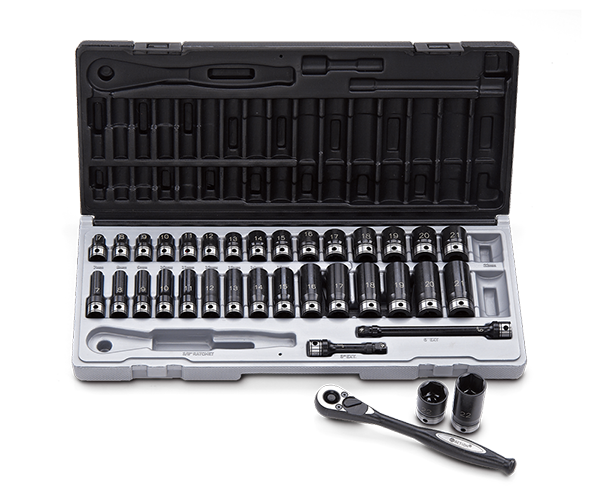 3/8" Inch Drive Dual Action Socket Sets